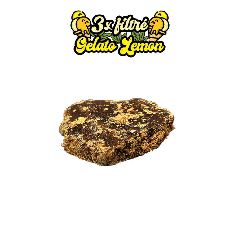 Hash CBD 3x filtré Gelato Lemon - Résine CBD 3 fois filtrée